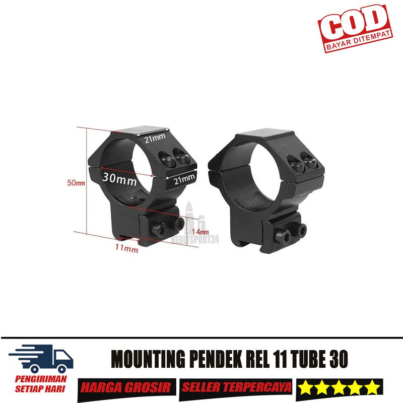 MOUNTING TELESKOP PENDEK OD 30 DOUBEL BAUT REL 11 IMPORT - Shop | Tokopedia