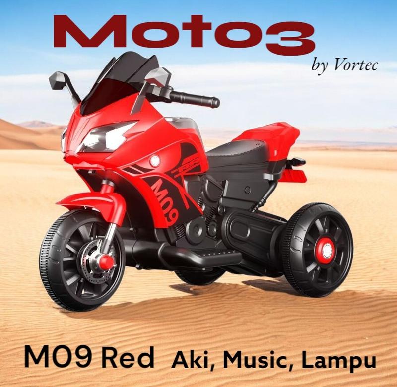 MAINAN ANAK MOTOR AKI VORTEC MOTO3 GP PEDAL GAS - Shop | Tokopedia