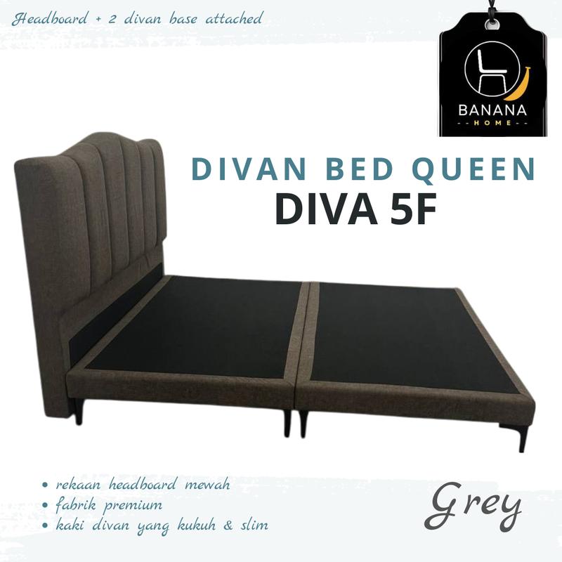 KATIL QUEEN DIVAN FABRIK KELABU! Bed Frame Elegant & Kukuh | - TikTok ...
