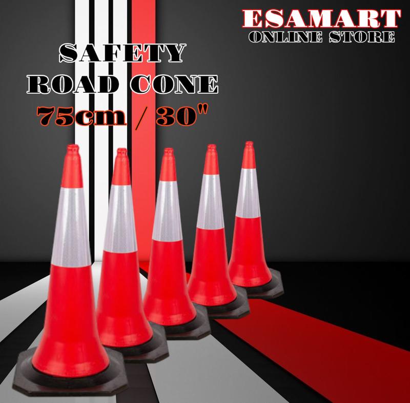 30"/77cm Safety Cone Road Cone High Elastic Pole PU/PE Cone PVC ...