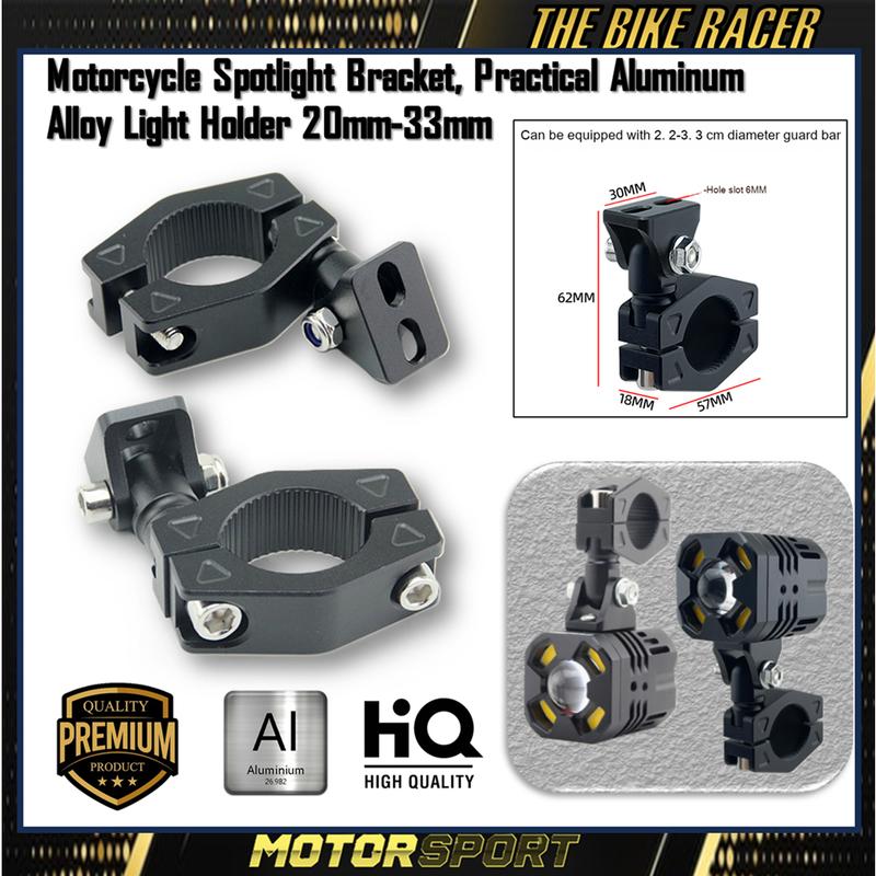 Motorcycle Spotlight Bracket, Practical Aluminum Alloy Light - TikTok ...