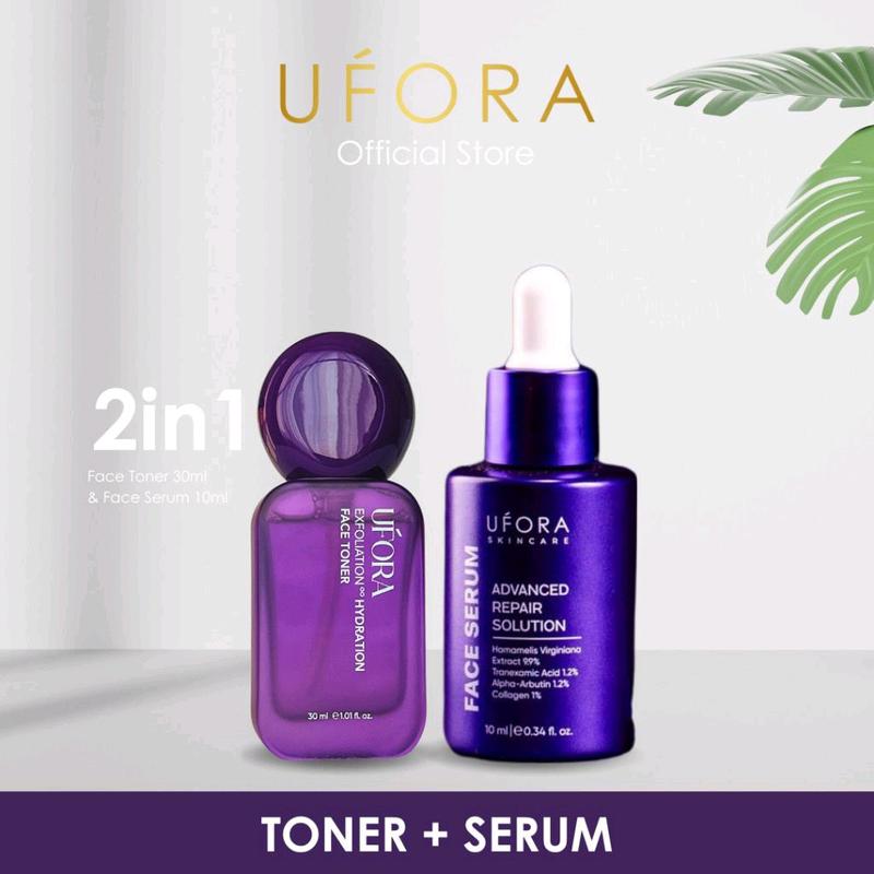 UFORA SET SKINCARE_Serum_toner - TikTok Shop Malaysia