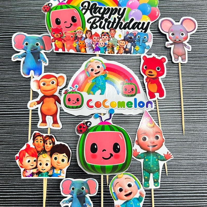 TOPPER KEK COCOMELON Cake Birthday Topper - TikTok Shop Malaysia