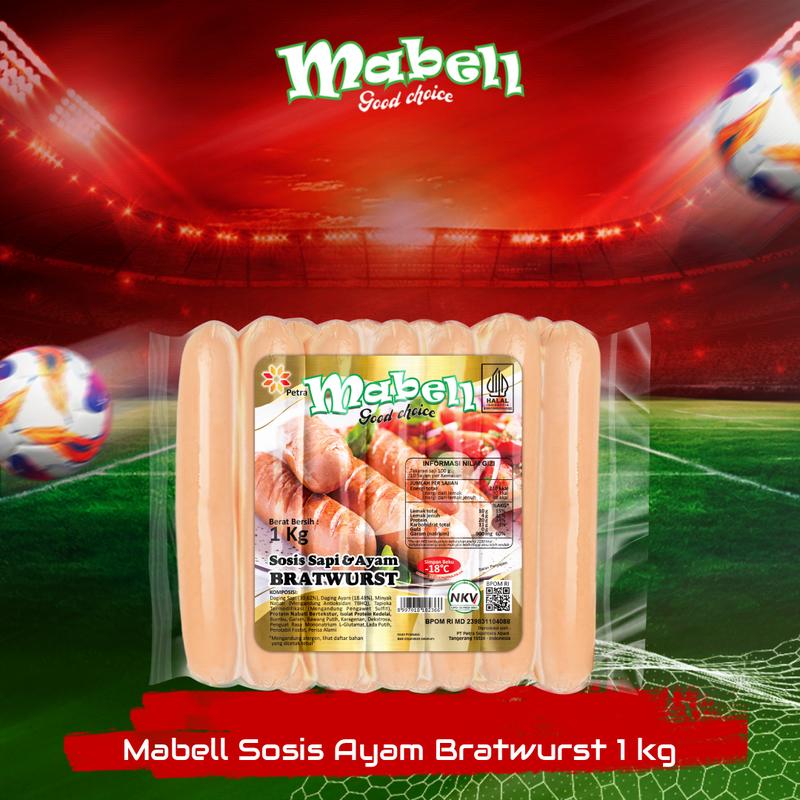 Mabell Sosis Sapi Ayam Bratwurst 1000 Gram - Shop | Tokopedia