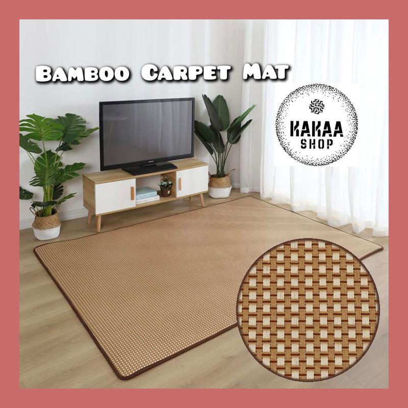 Bamboo carpet | Japanese tatami | Tikar buluh | Cooling mat | balcony ...