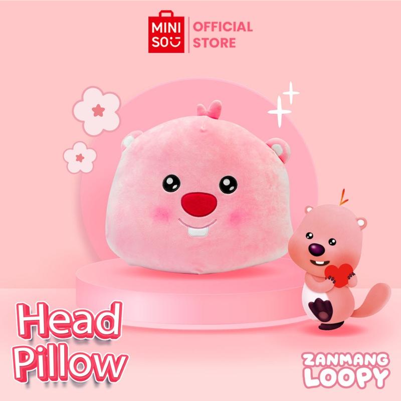 Miniso x ZANMANG Loopy Collection Head-Shaped Pillow Dua Sis - Shop ...