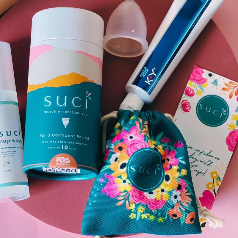 Suci Menstrual Cup - Floral Set - Silicone Feminine Hygiene - TikTok ...