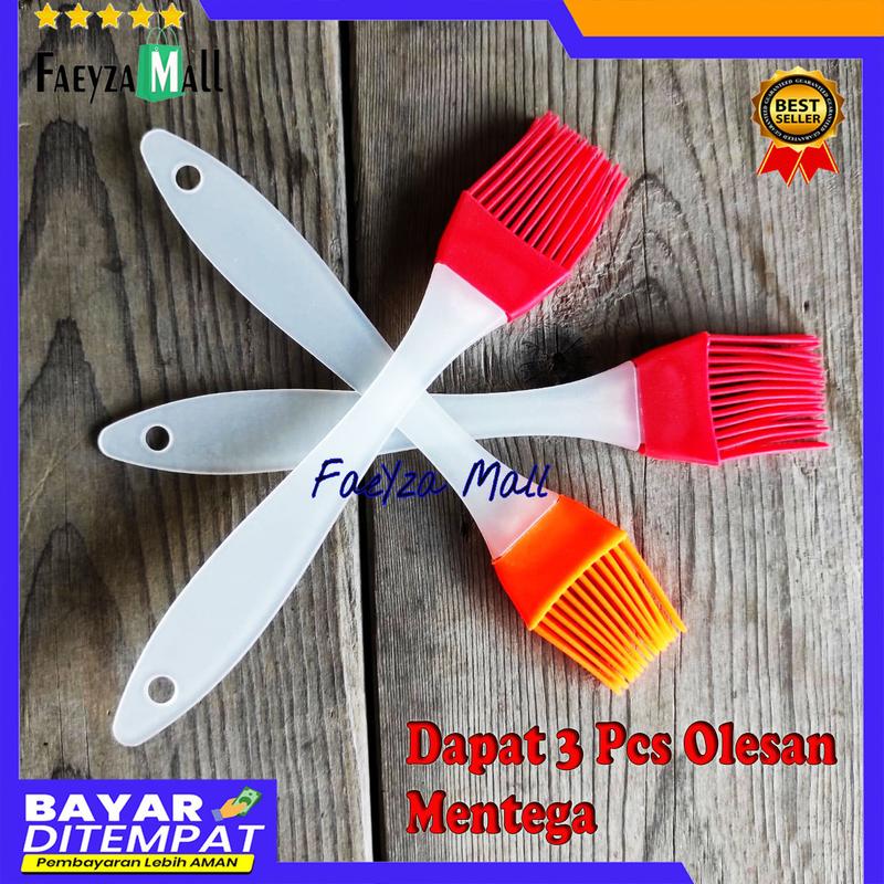 MURAH BANGET !! 3 PCS Kuas Silicone Roti Kue Food / Brush Silikon Cake ...
