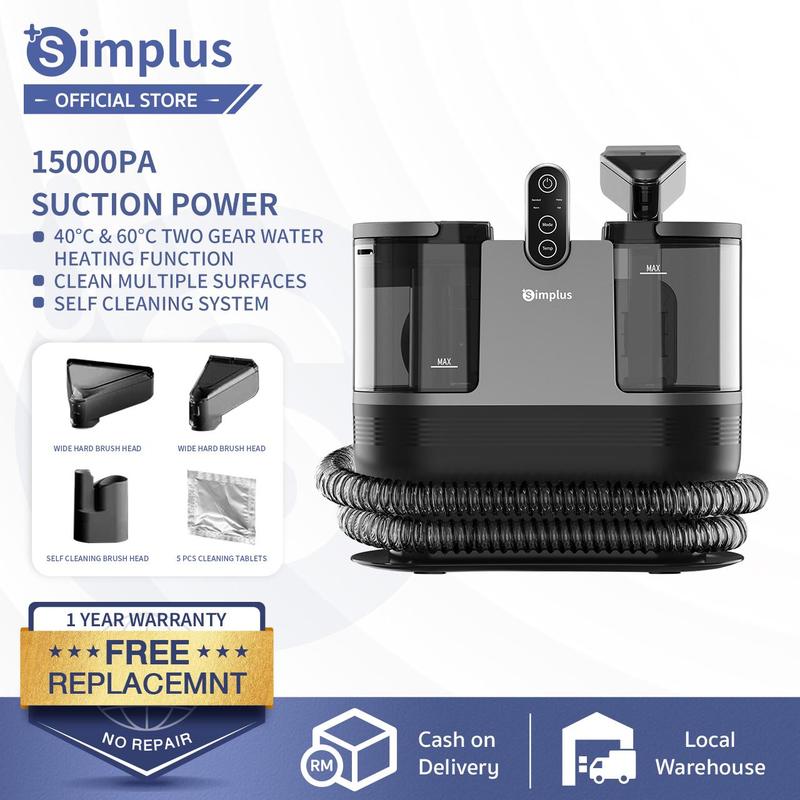 Simplus Spot Vacuum Cleaner Self Cleaning Wet Dry Carpet Mattress ...
