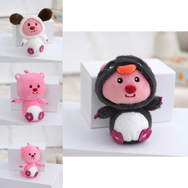 Fluffy Beaver Plush Keychain Cute And Soft Stuffed Animal Charm ...