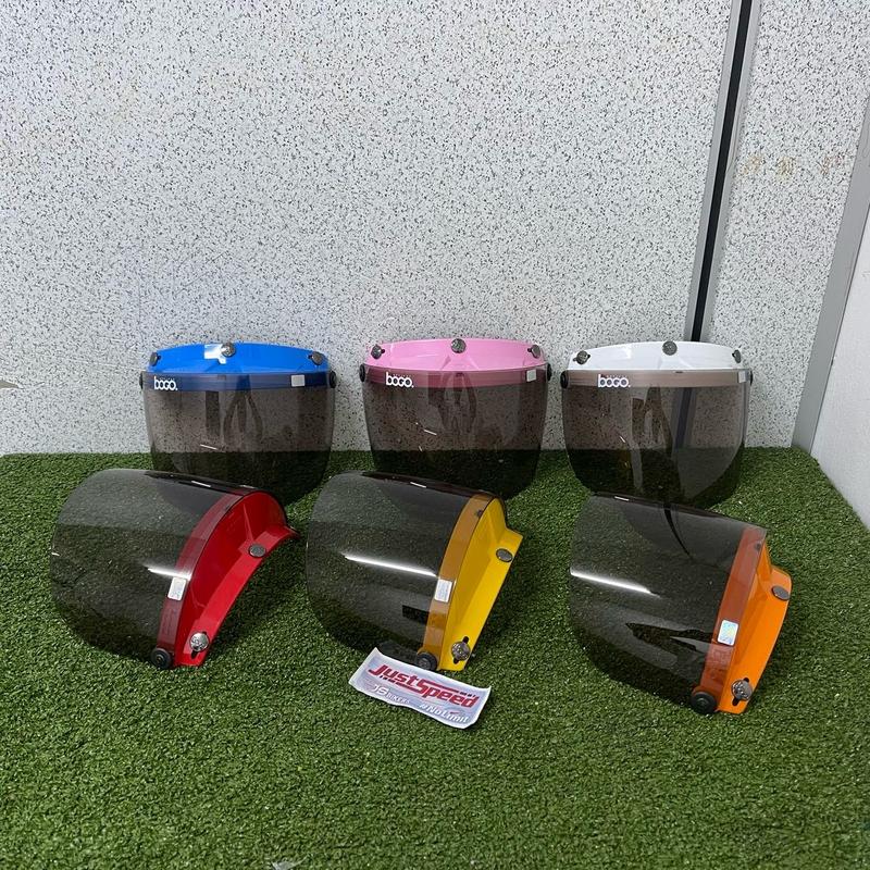 100% ORIGINAL BOGO VISOR BG-05 3 BUTTON HELMET VISOR CAP COLOUR ...