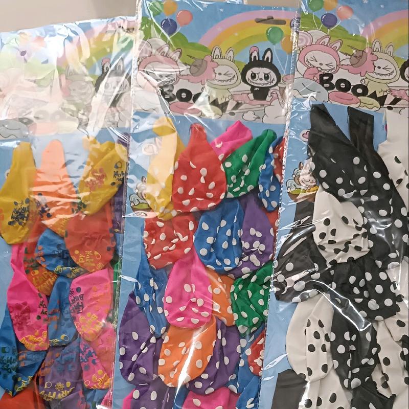 BALON LEMBAR LABUBU MOTIF ISI40PCS/LEMBAR - Shop | Tokopedia