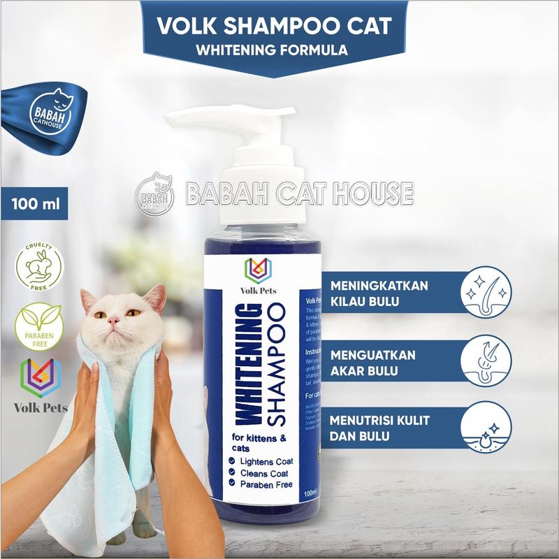 VOLK PETS WHITENING Sampo Kucing Khusus Bulu Putih Cat Shampoo - Shop ...