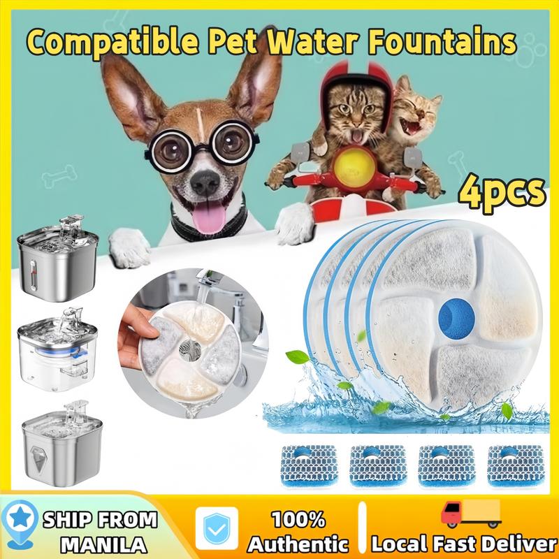 4pcs Cat Water Fountain Filter/Cat and Dog Pet Drinking Wate - TikTok ...