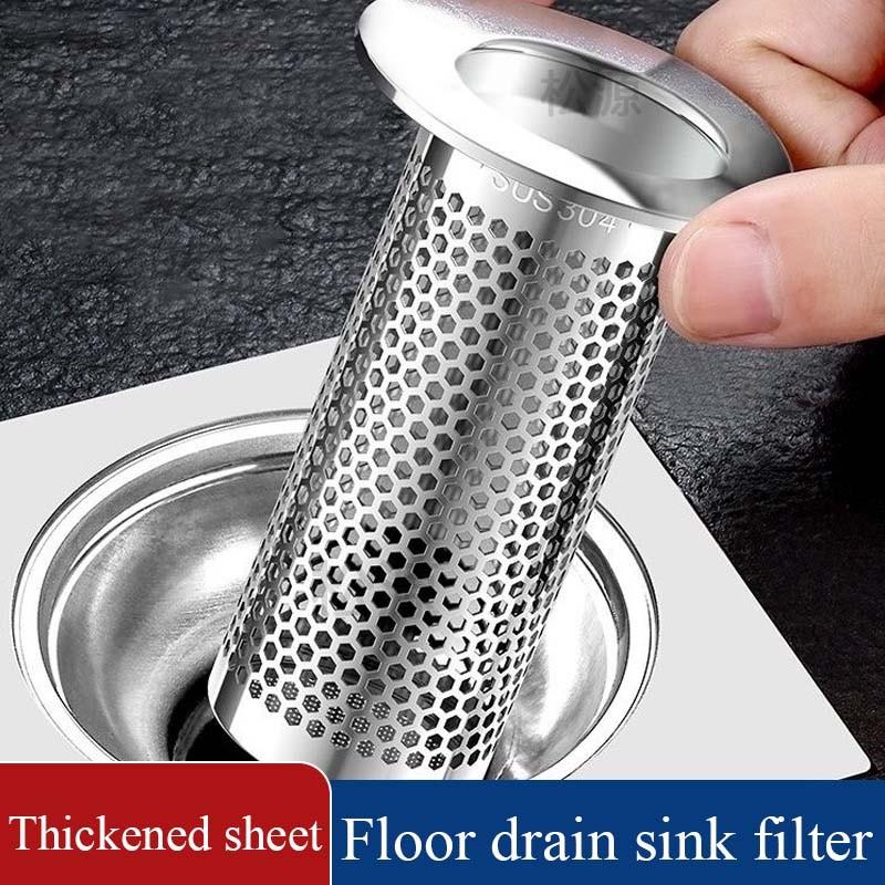 Stainless Steel Floor Drain Bathroom Drain Anti Clogging Filter Kitchen ...