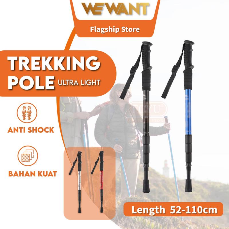 Adjustable Hiking Waling Stick Anti-Shock Lighweight Adventure - TikTok ...