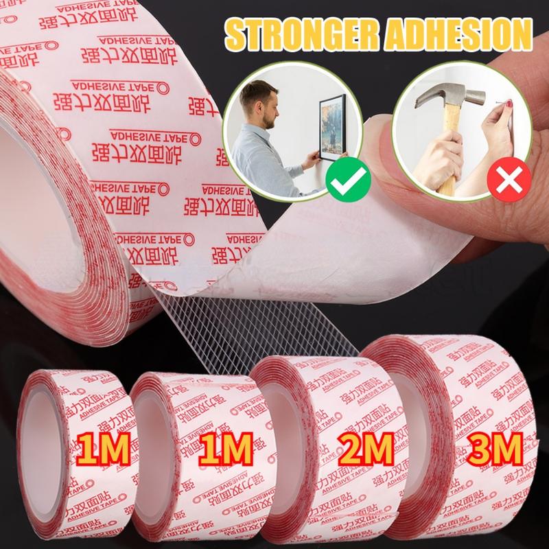 1M/2M/3M Carpet Tapes Double-sided Fabric Tapes Grid Fiber Adhesive ...