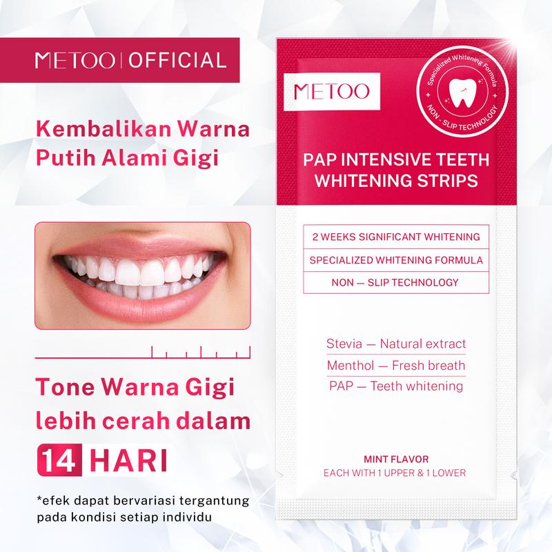 [BPOM] 1 Sachet METOO PAP Intensive Teeth Whitening Strips - Shop ...
