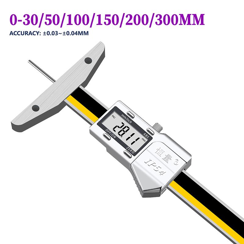 Digital Display Depth Caliper Electronic Thin Rod Depth Gaug - TikTok ...