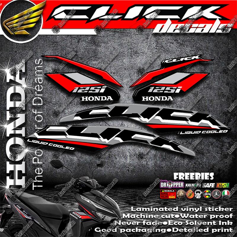 Honda Click 125i stock decals, sticker for Game Changer version ...