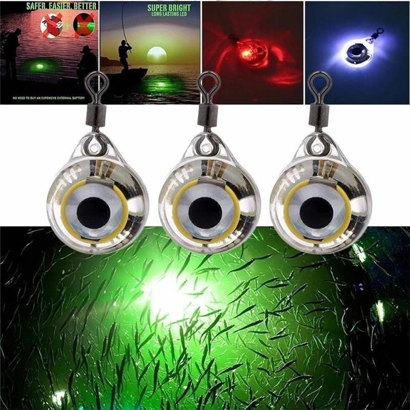 【Quality】Fully Waterproof Underwater Attract fish lamp Fishing rod ...