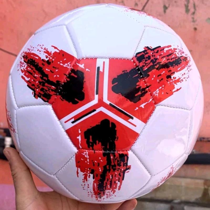 bola sepak football soccer white red size 5 - TikTok Shop Malaysia