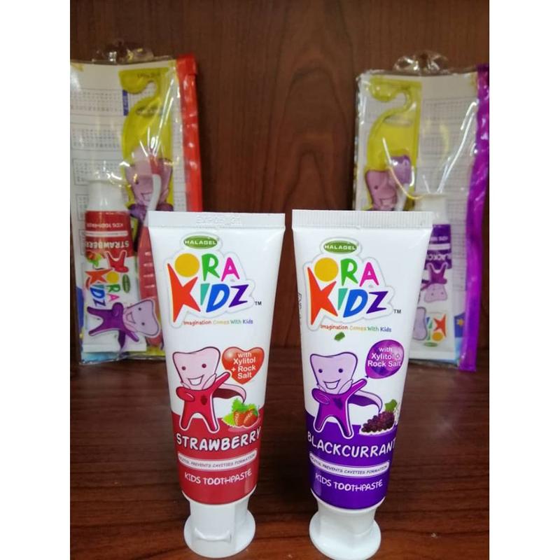 Halagel - Ora Kidz Toothpaste 50grm/toothbrush - TikTok Shop Malaysia
