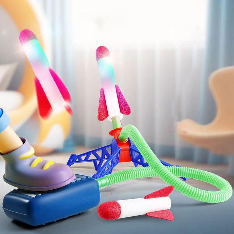 Pelancar Pam Kaki Roket Udara Kanak-kanak, Mainan Roket Melambung ...