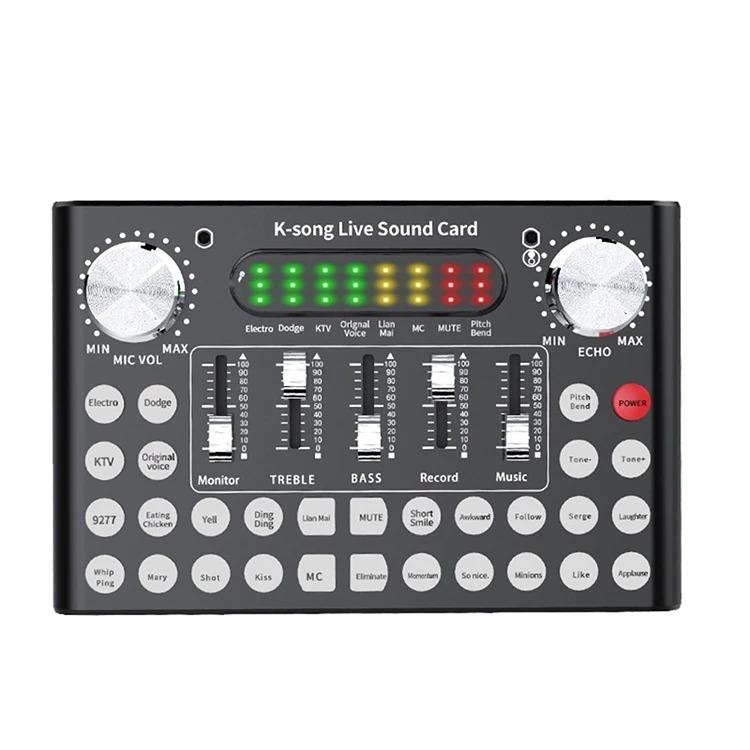 F7C Dual Live Sound Card Electric 18 Sound Effects Live Bluetooth ...