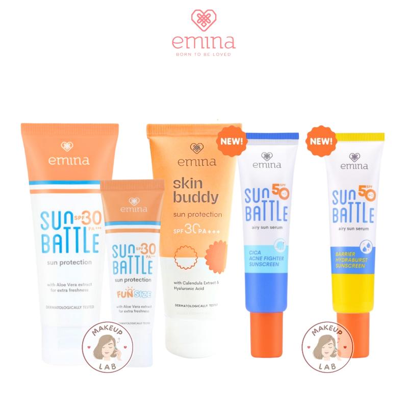 EMINA Sun Battle Sunscreen Series Cica Acne Barrier Hydraburst - Shop ...
