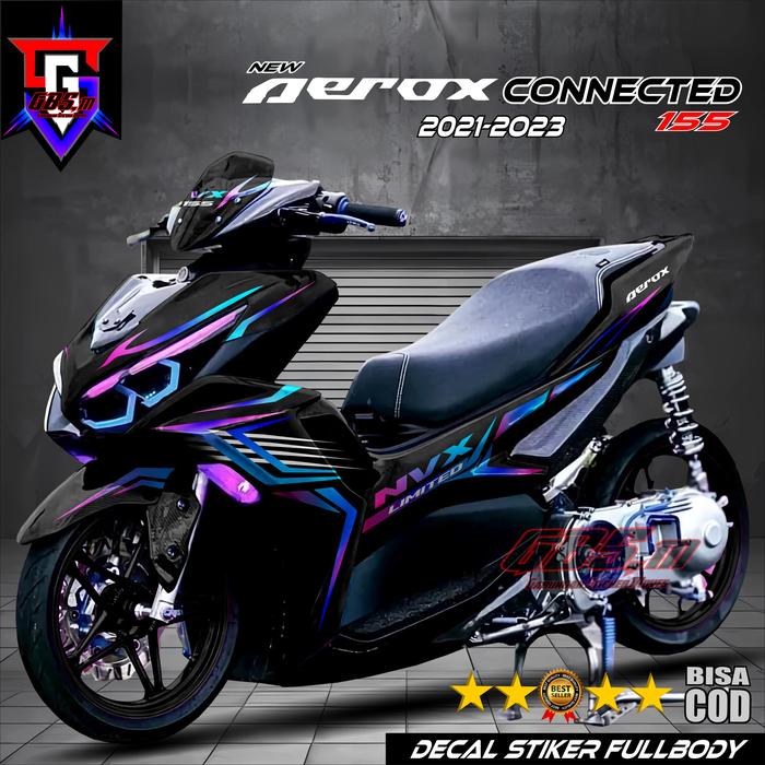 Promo Decal Stiker Variasi All New Aerox 155 Connected 2021 Fullbody ...