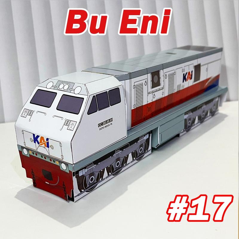 Papercraft Lokomotif Dan Kereta Thole Lan Sri Skala 1:55 | Iman Zto ...