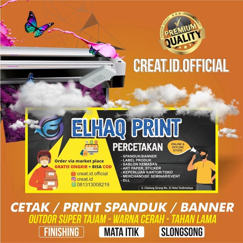 BANNER SPANDUK untuk jualan/toko/booth/salon dll bebas desain harga per ...