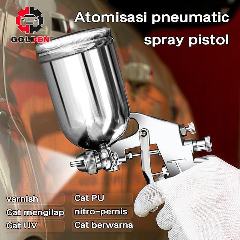 K3 Spray Gun Spet Cat Angin Mesin Kompresor F75 Tabung Atas 400ml ...