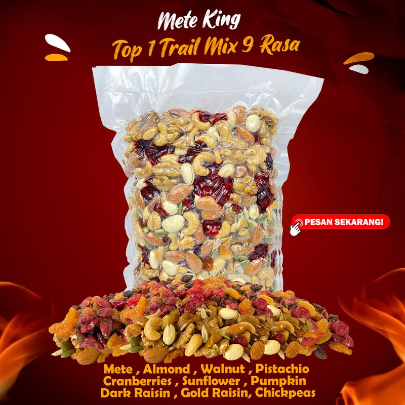 Trail mix 9 rasa mede almond pistachio walnut pumpkin sunflower ...