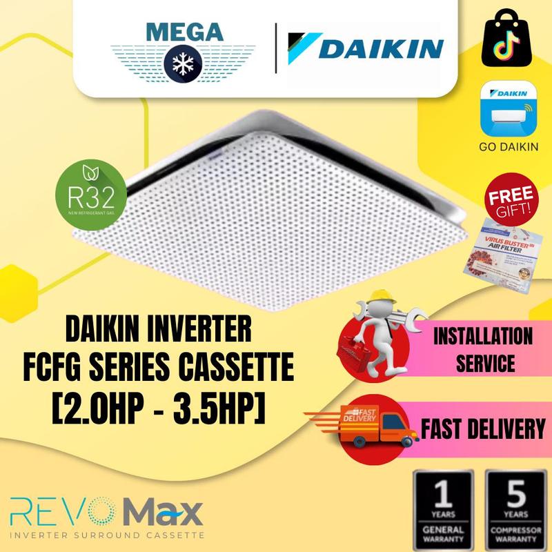 [NEW] DAIKIN REVO MAX INVERTER SURROUND CASSETTE R32 FCFG-Series ...