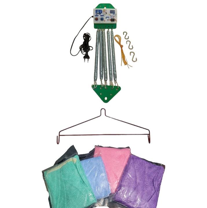 1set mesin ayunan otomatis bayi+hanger segitiga+kain basic - Shop ...