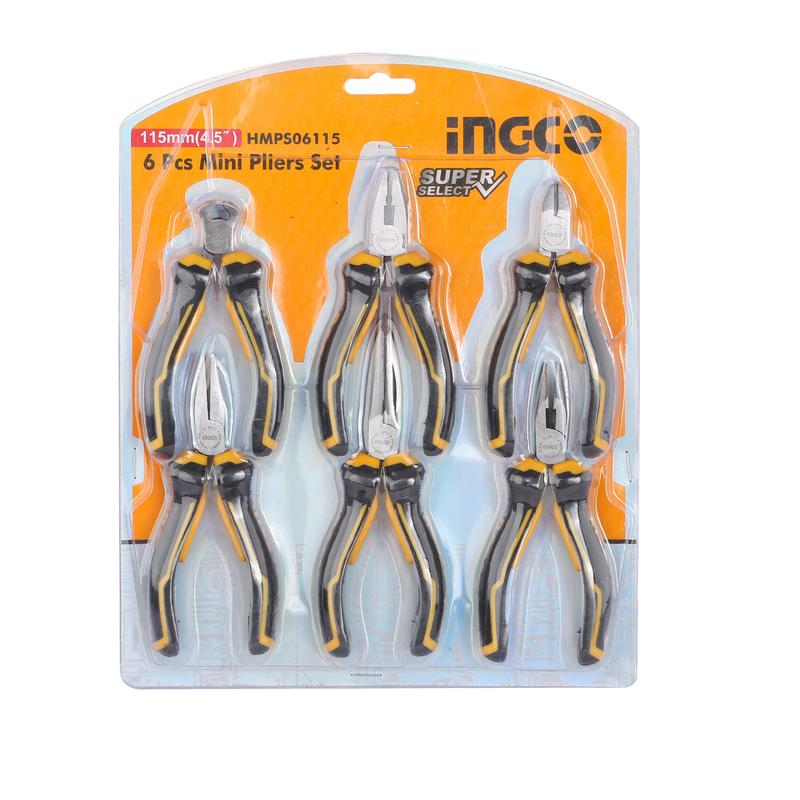 INGCO 6 Pcs mini pliers set HMPS06115 Hardware - TikTok Shop Malaysia