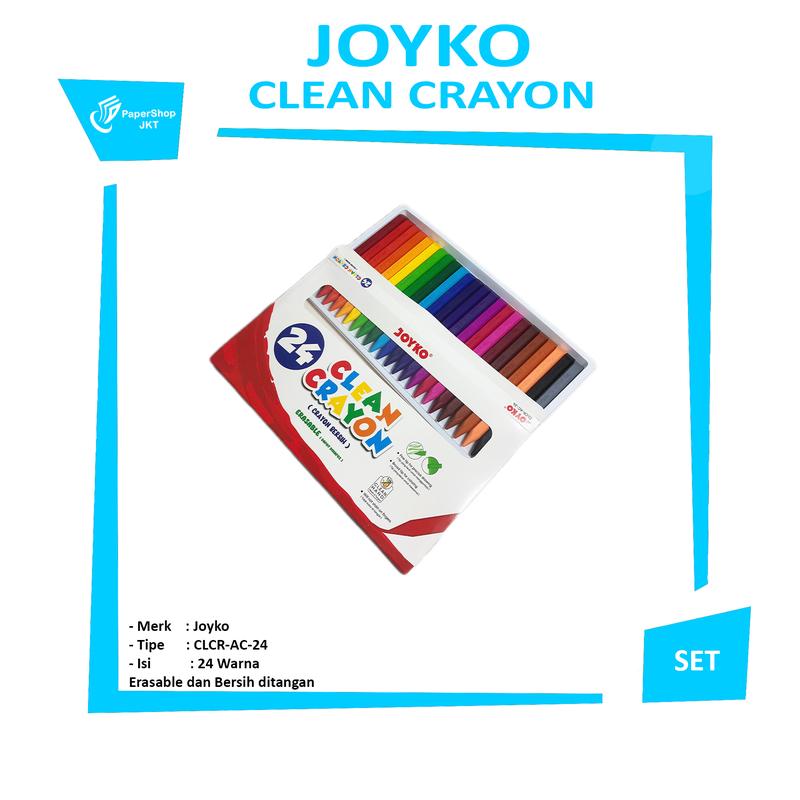 JOYKO CLEAR CRAYON CLCR-AC-24 - Set - Shop | Tokopedia