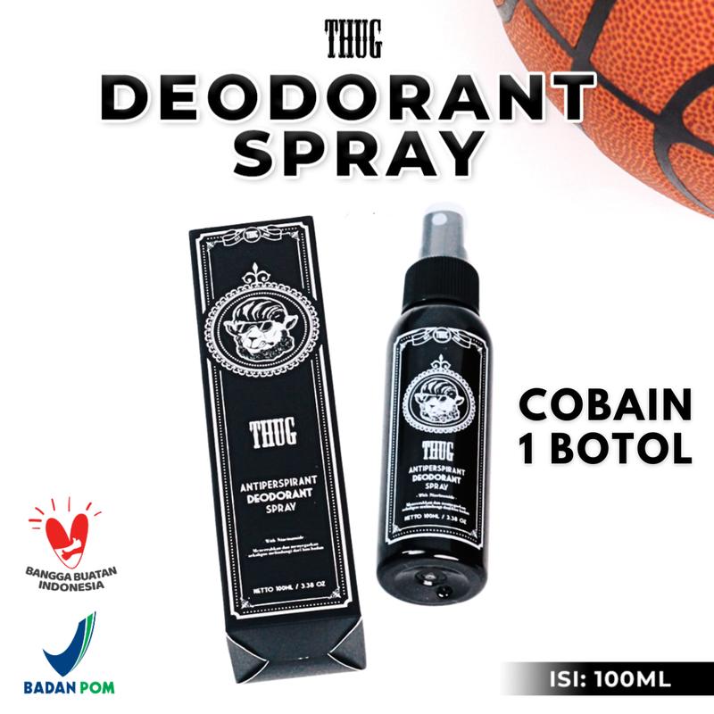Thug 1 Botol Deodorant Spray 100ml Antiperspirant Bebas Bau - Shop ...