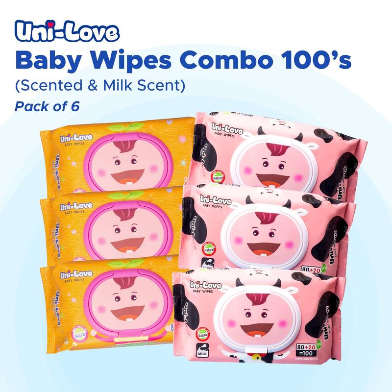 UniLove Baby Wipes Combo 100's (Scented and Milk Scent) Pack - TikTok ...