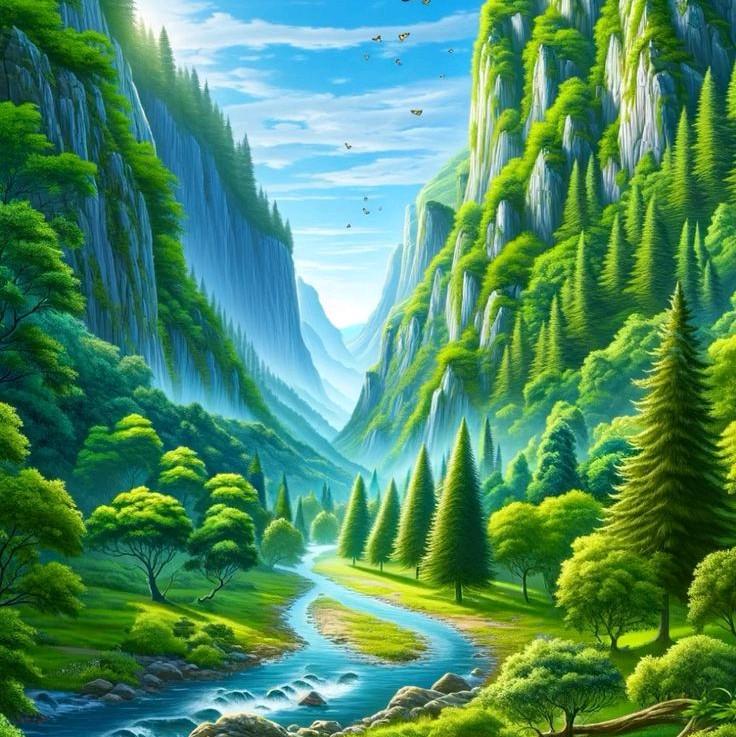 Wallpaper Sticker Pemandangan Alam 32cm x 40cm mendunia modern - Shop ...