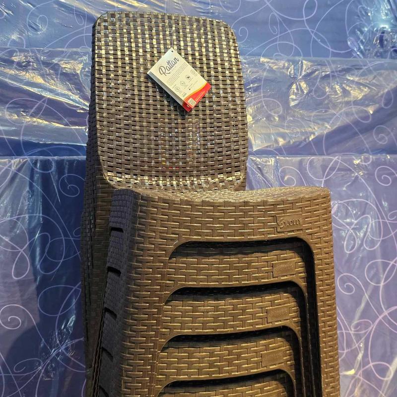 Jolly Plastic Rattan Chair - Easy to Clean and Stack - Ideal - TikTok ...