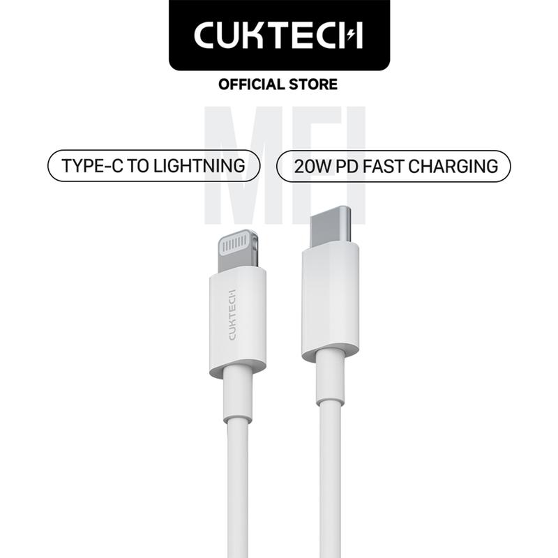 Cuktech Kabel Data Type C To Lightning MFI Charging Cable PD20W - Shop ...