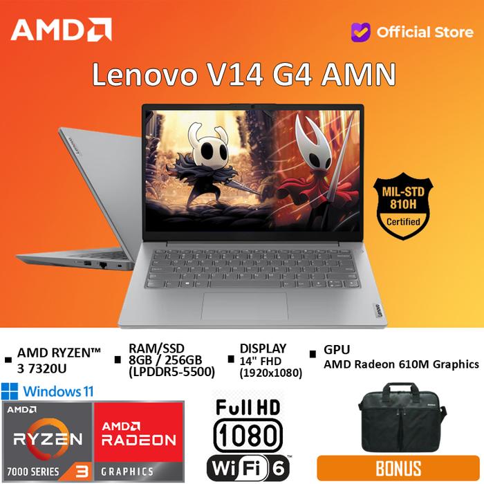 Promo Lenovo V14 G4 Ryzen 3 7320U 8GB 256GB / 512GB 610M Graphics 14 ...