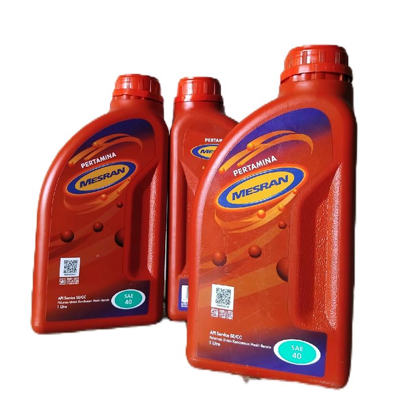OLI PERTAMINA MESRAN SAE 40 API Service SE/CC 1L Motorcycle Oil - Shop ...