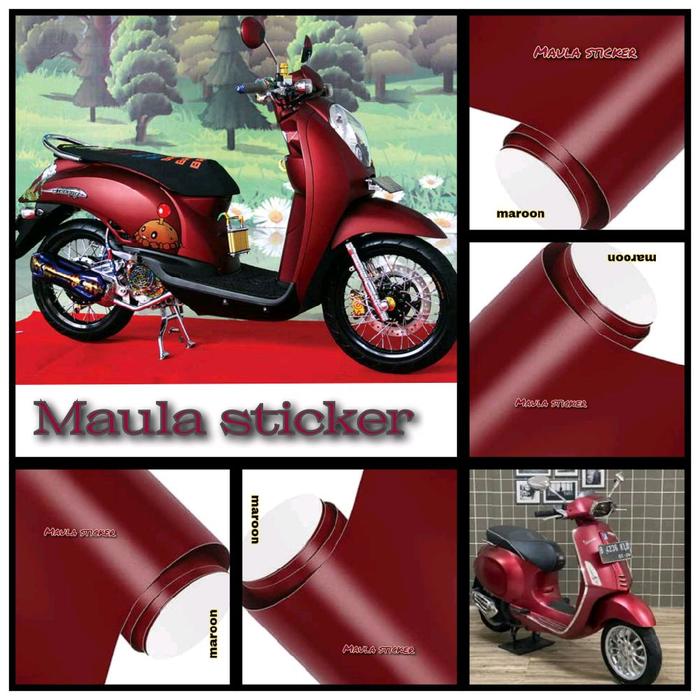 Jual Skotlet Import Merah Maroon Doff Dengan Kualitas Premium Sesuai ...