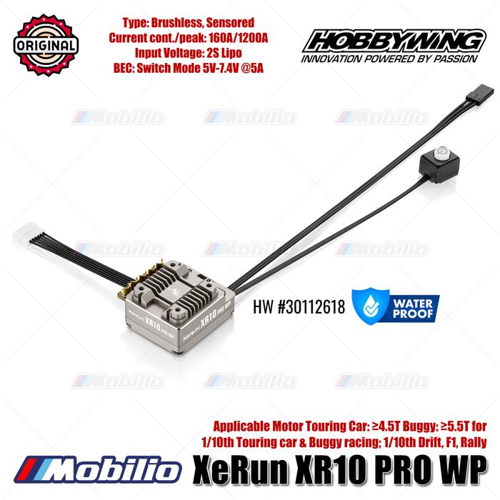 Jual Hobbywing XeRun XR10 PRO WP Waterproof #30112618 for RC 1/10th ...
