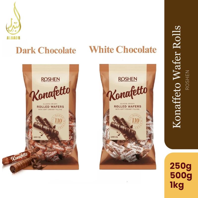 KONAFETTO ROLLED WAFER CREAM VIRAL ARAB MEKAH DUBAI HALAL Coklat ...
