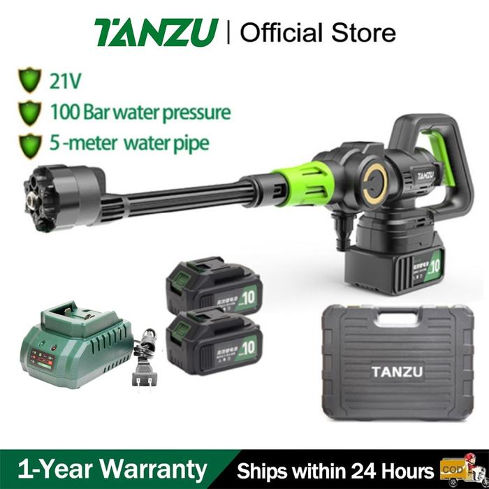 Promo TANZU 21V 180 Bar model 9 Motor BL,Alat baterai lithium cuci ...